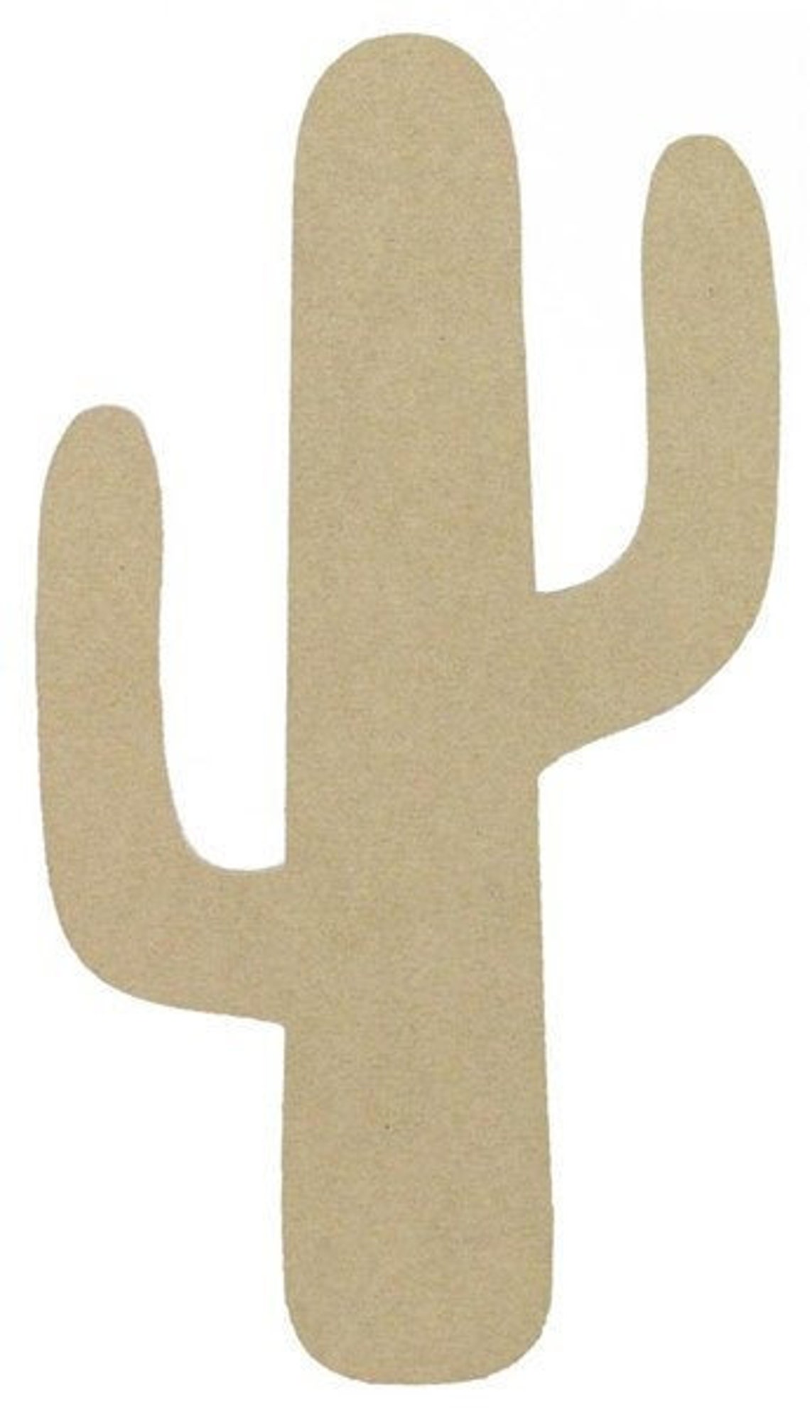 Natural Cactus Sign 14h by 7.5l MDF Cactus Sign | Etsy