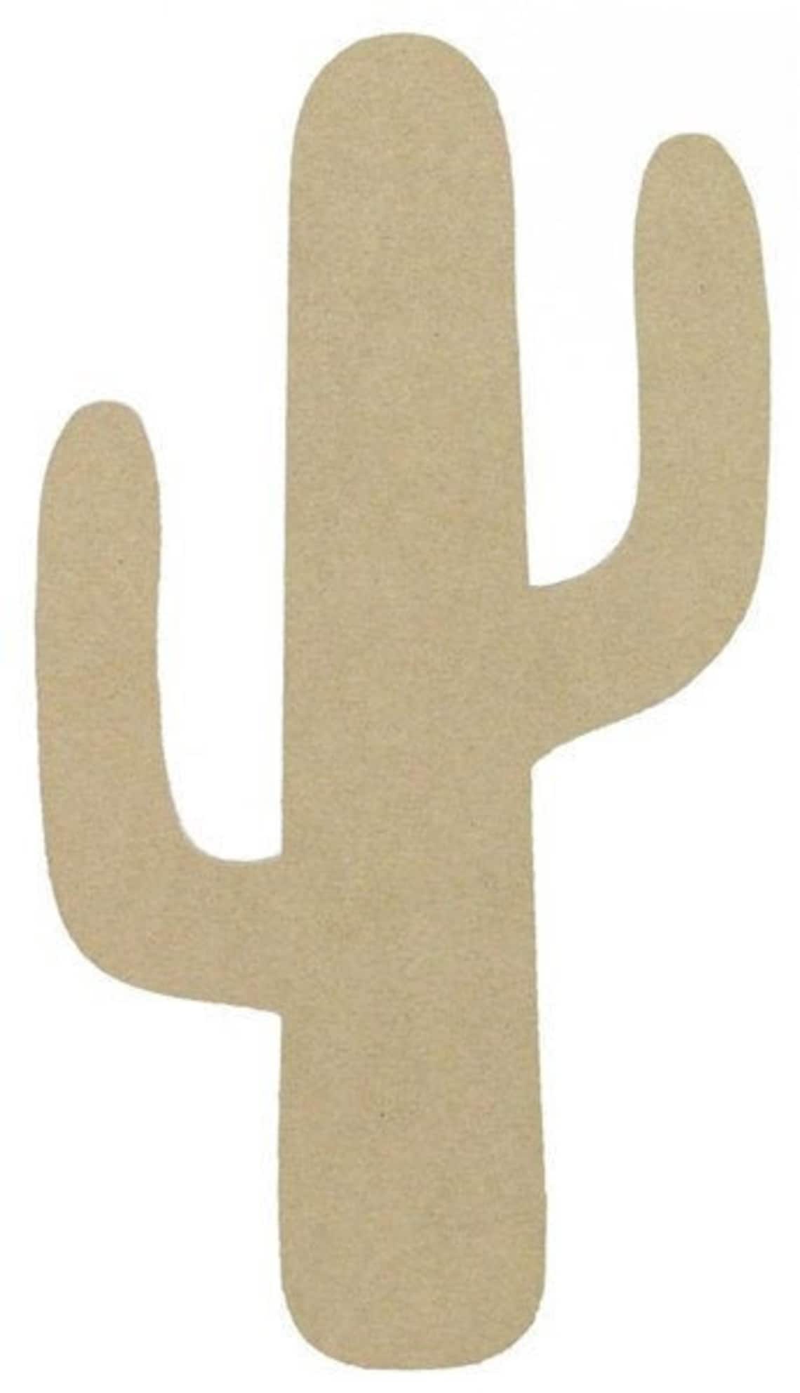 Natural Cactus Sign 14h by 7.5l MDF Cactus Sign | Etsy