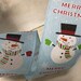 Light Blue Glitter Christmas Snowman Ribbon, 2.5" Snowman Ribbon, Blue ...