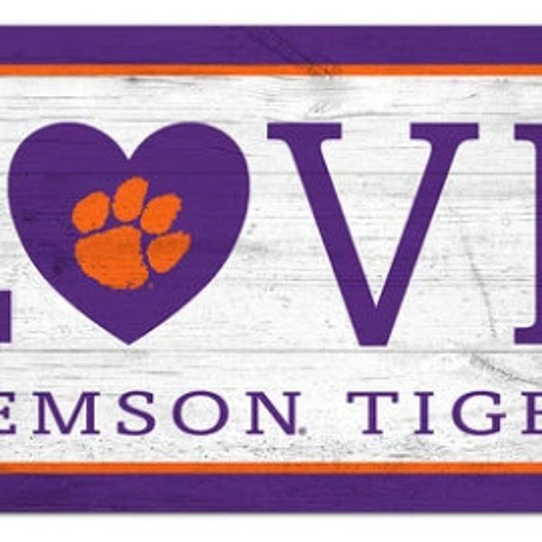 Clemson Sign - Etsy