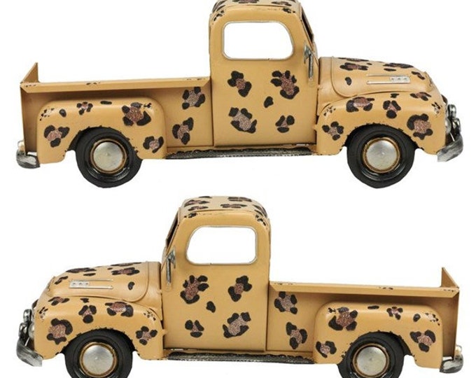 WELCOME SPRING Yellow Vintage Truck SIGN Wall Art Door Hanger Plaque ...