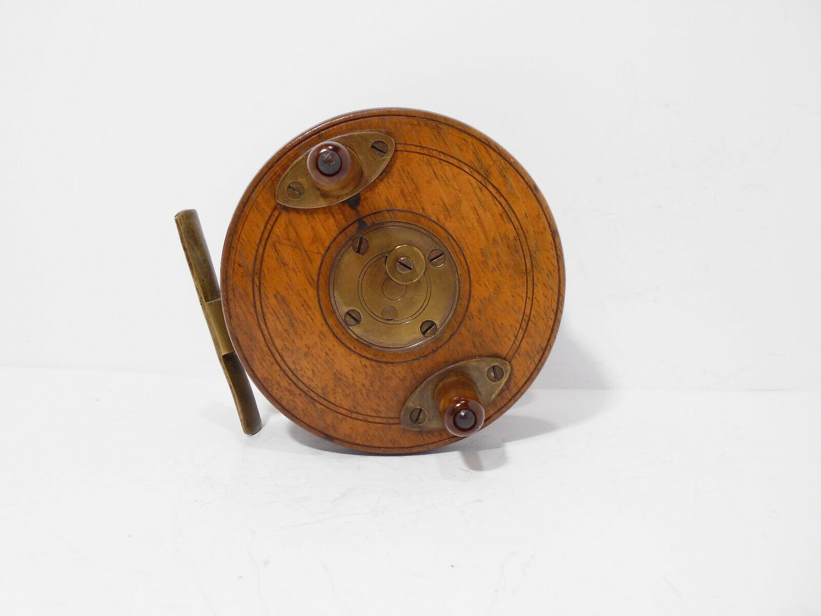 Vintage David Slater 4" Nottingham Centrepin Wood and Brass Starback ...