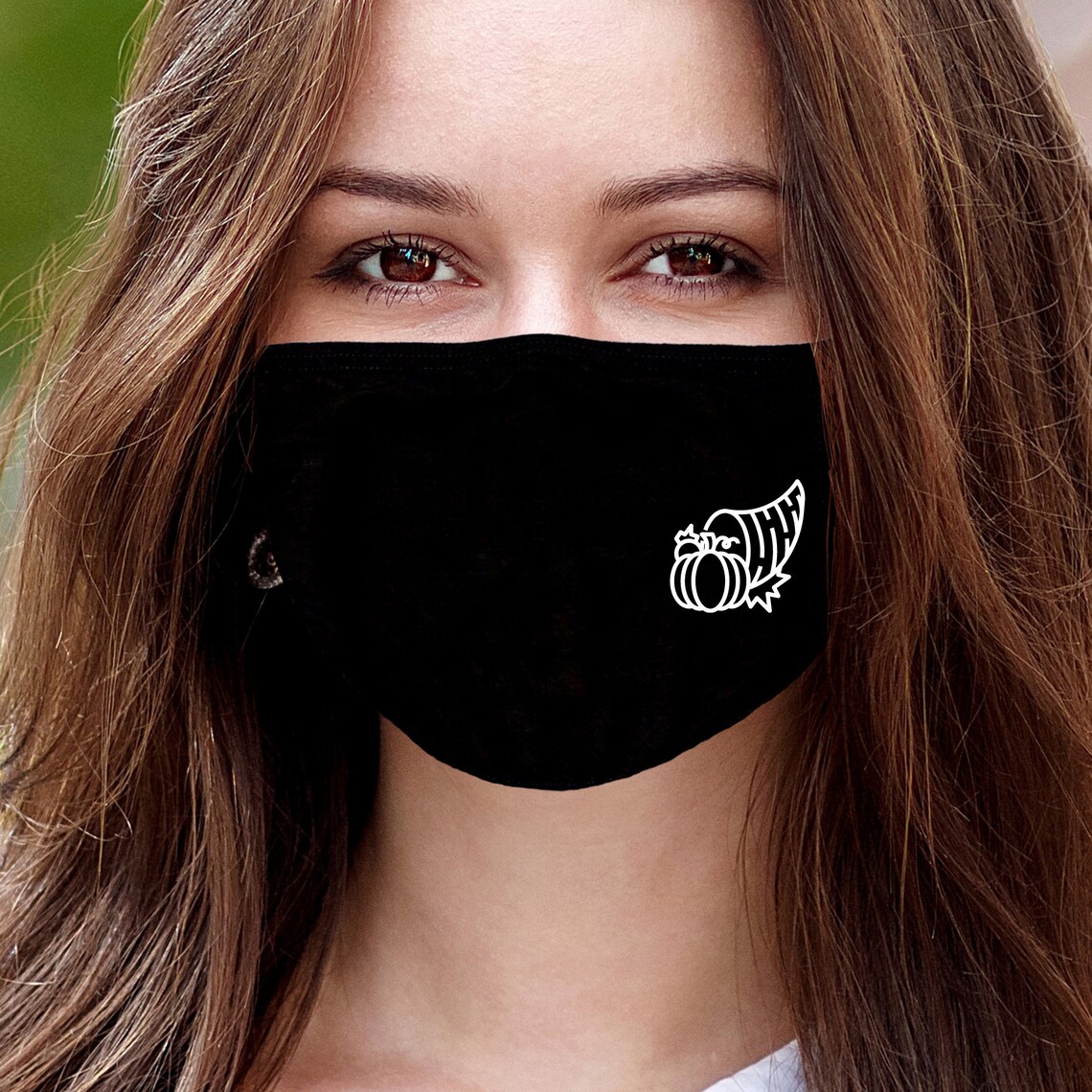 THANKSGIVING FACE MASK Pumpkin Face Mask Fun Face Mask Winter Face Mask ...