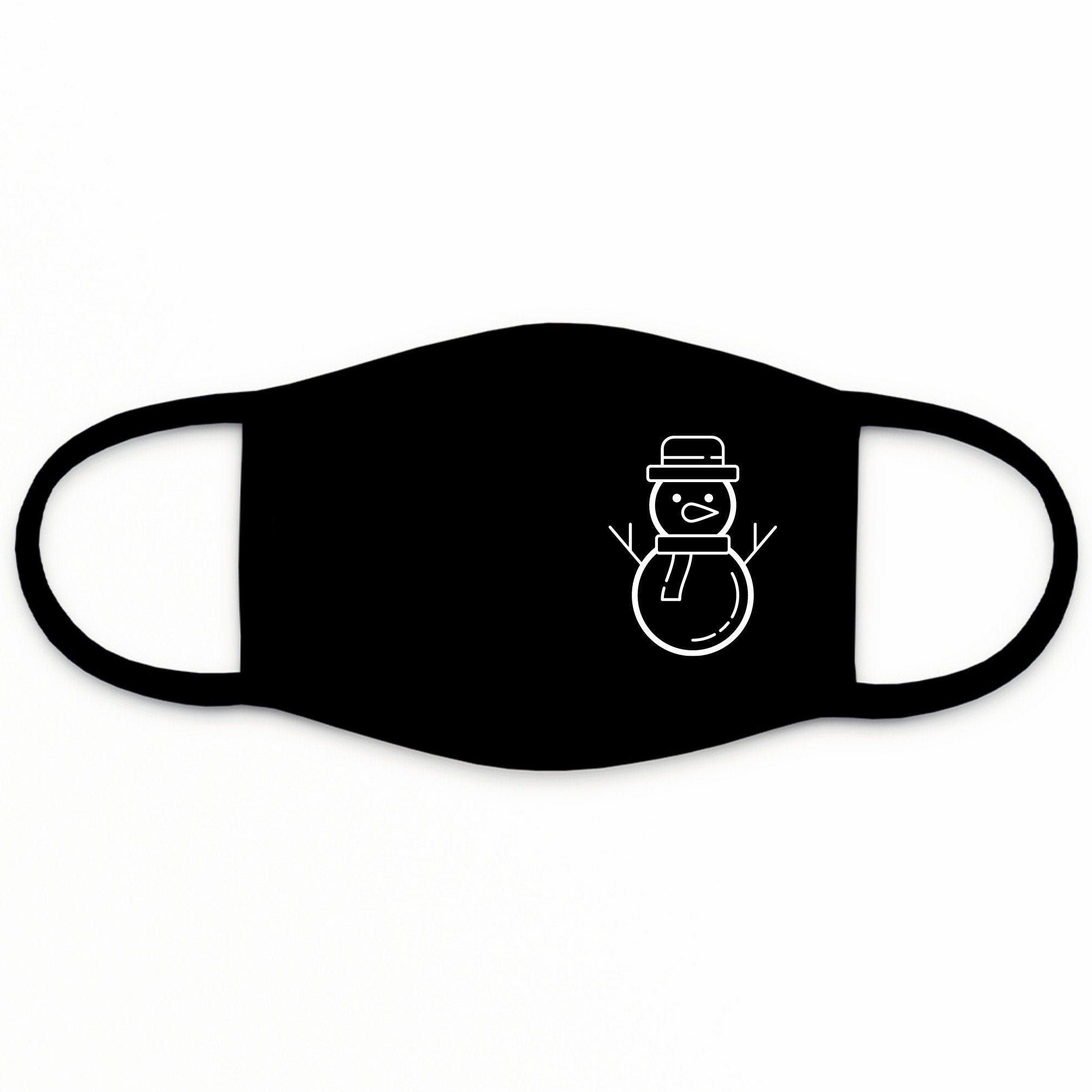 CHRISTMAS FACE MASK Snowman Face Mask Fun Face Mask Winter - Etsy