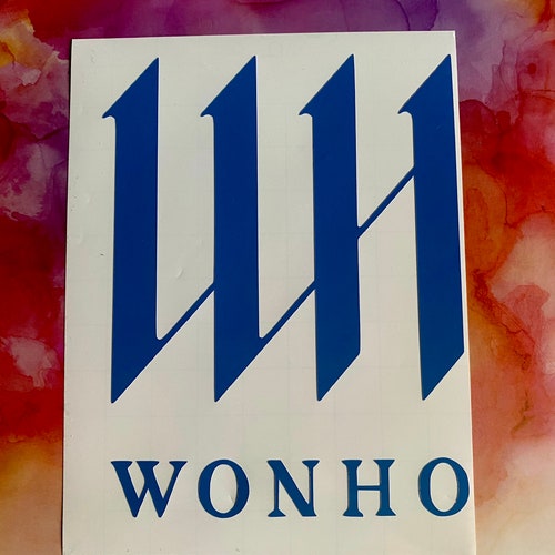 Wonho Logo Vinyl Decal Blue Holographic - Etsy