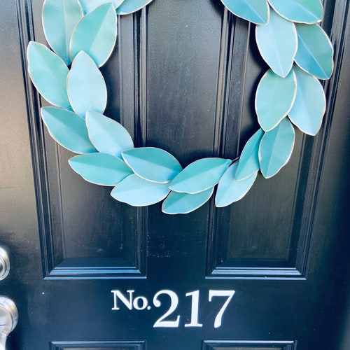 Front Door Number Decal Vinyl Number Door Decal Custom House - Etsy