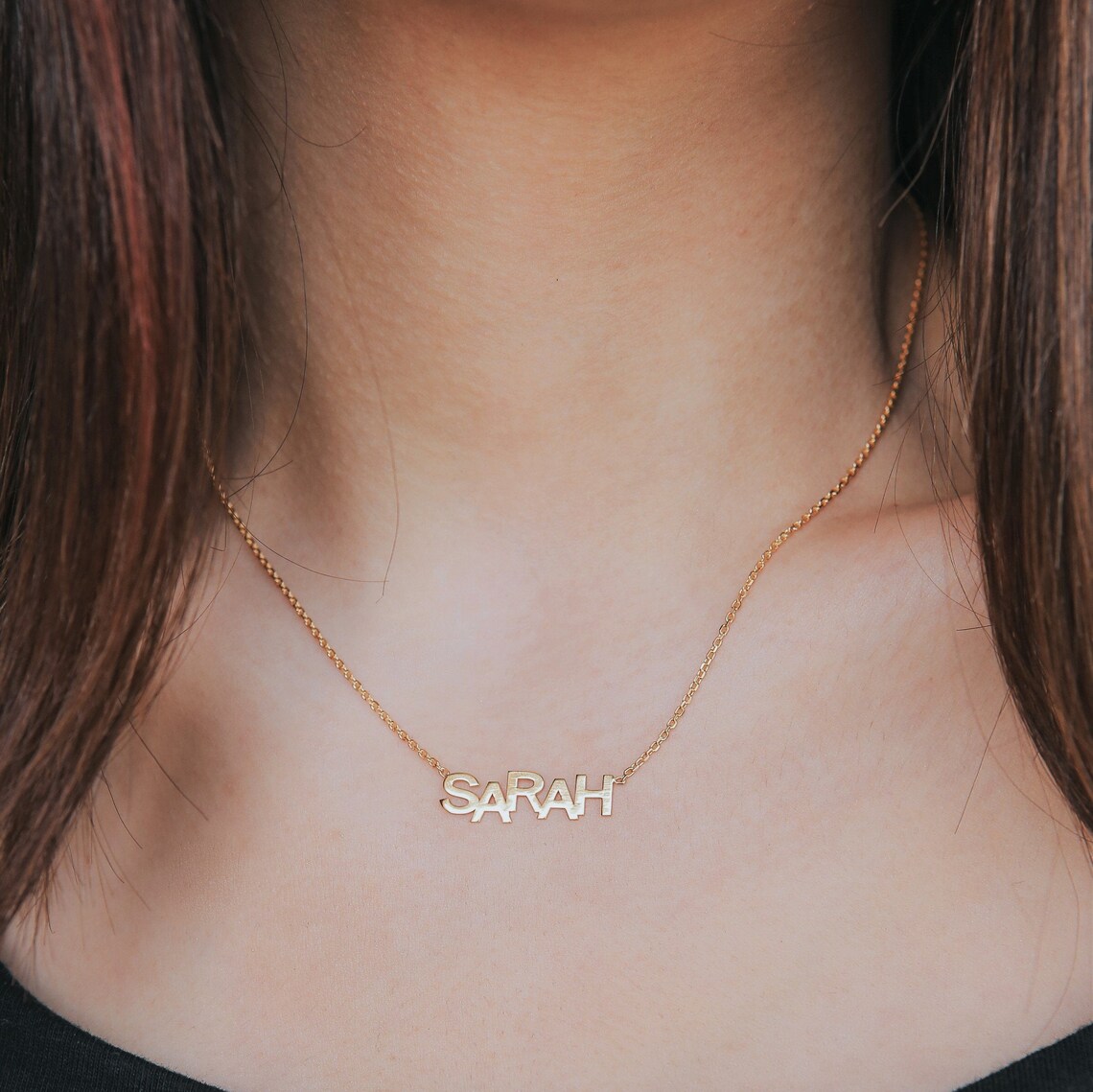 Personalized Name Necklace Custom Name Necklace Gold Name | Etsy