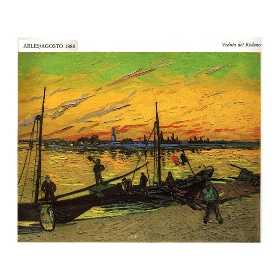 Van Gogh Veduta Del Rodano | Etsy