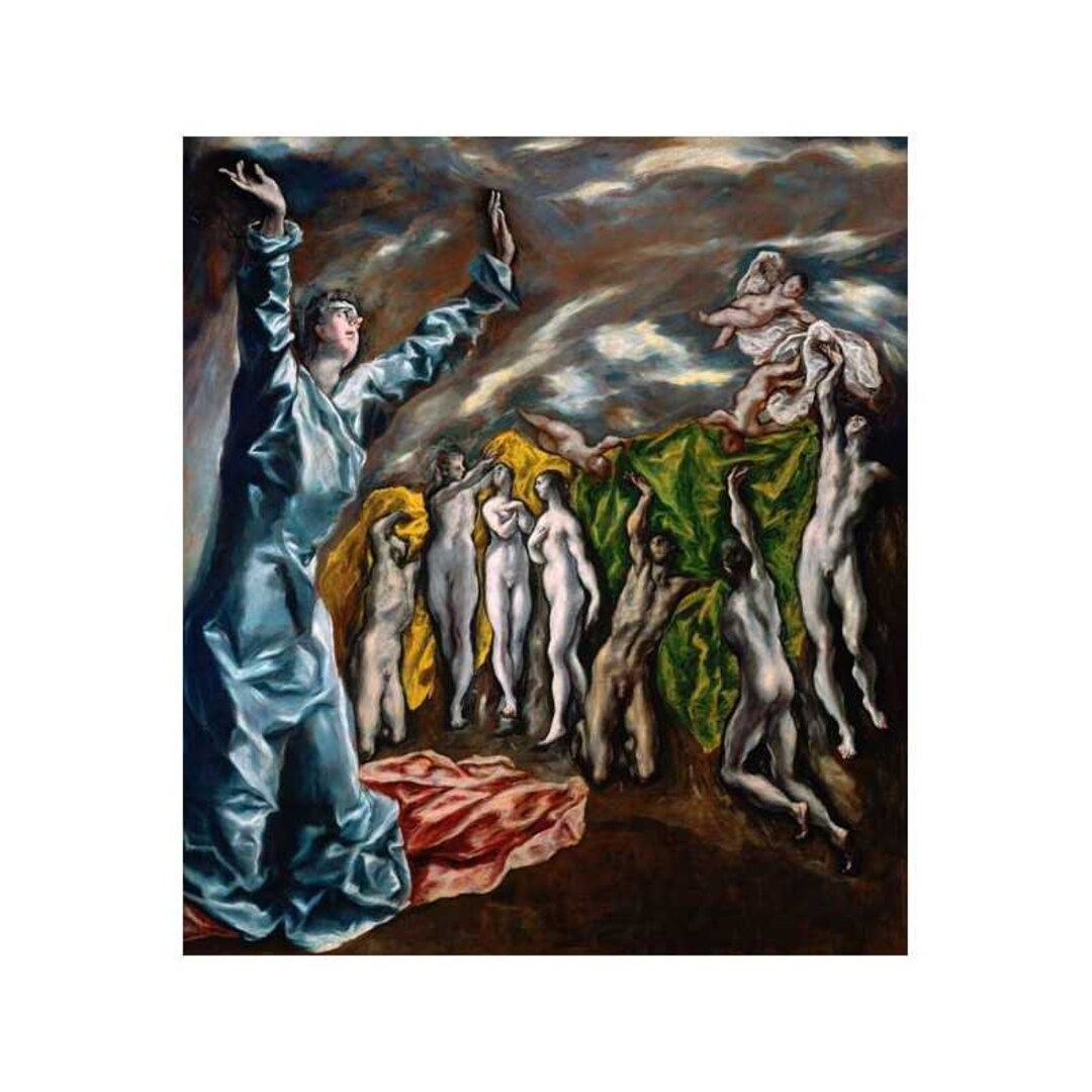 Museum Quality Canvas or Print for Framing, the Vision of Saint John El ...