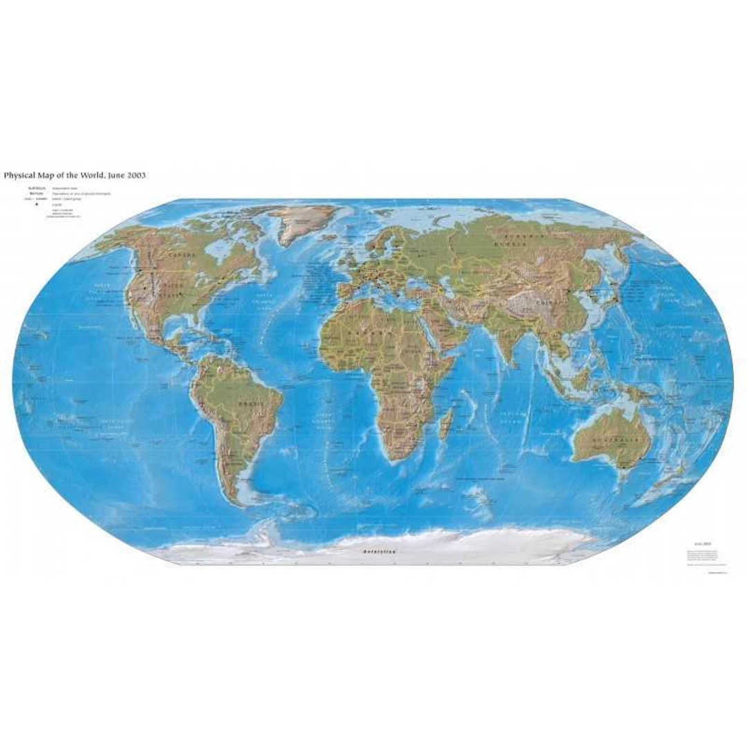 Sheet or Poster to Frame or Decorate World Map World Map A - Etsy