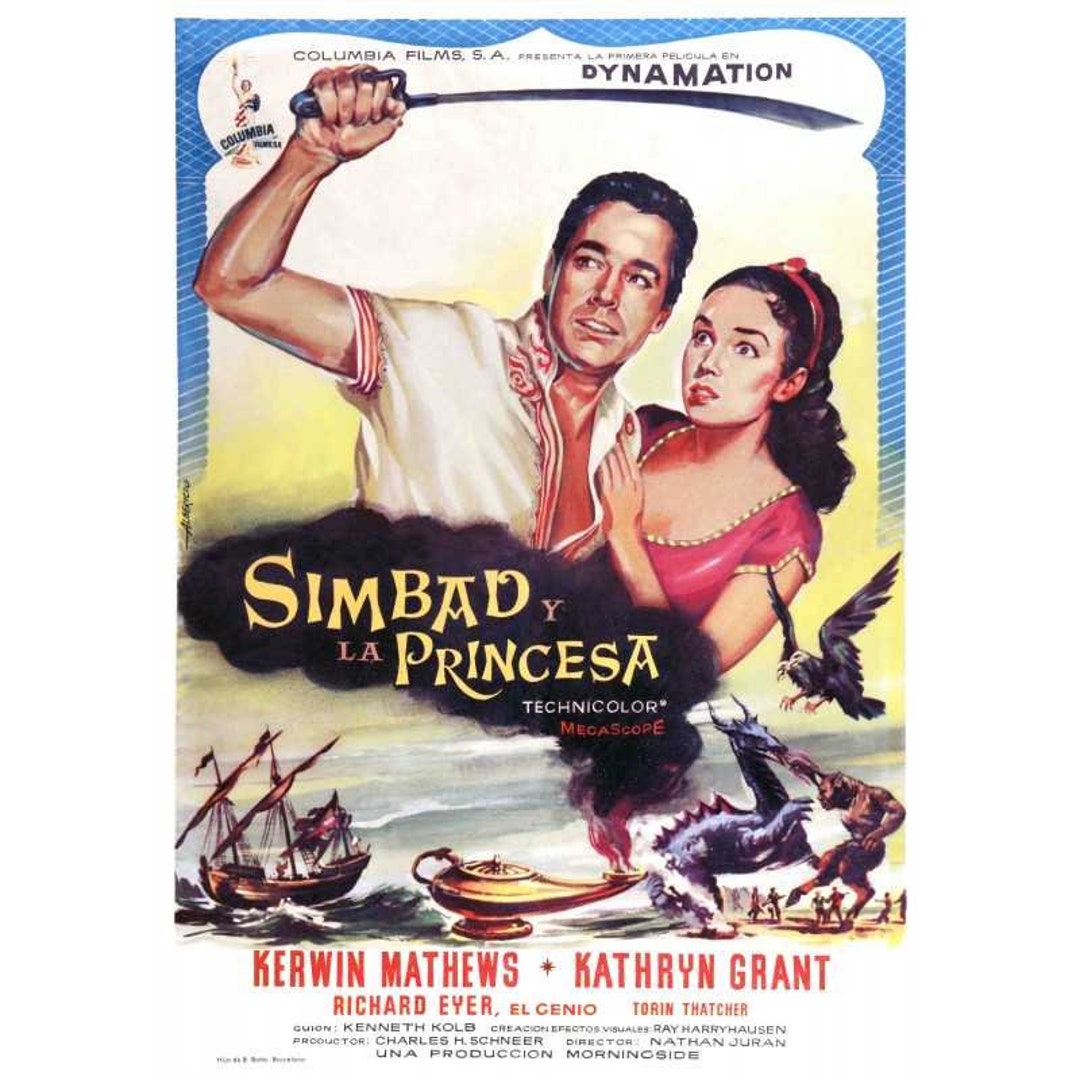 Poster or Picture for Framing Sinbad and the Princess - Etsy