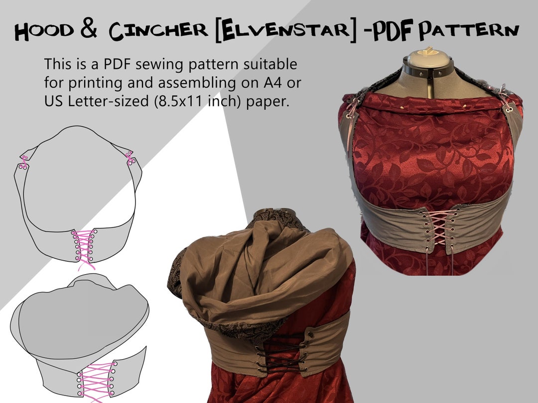 Sewing Pattern: Hood and Cincher Top [M-XL] - Etsy