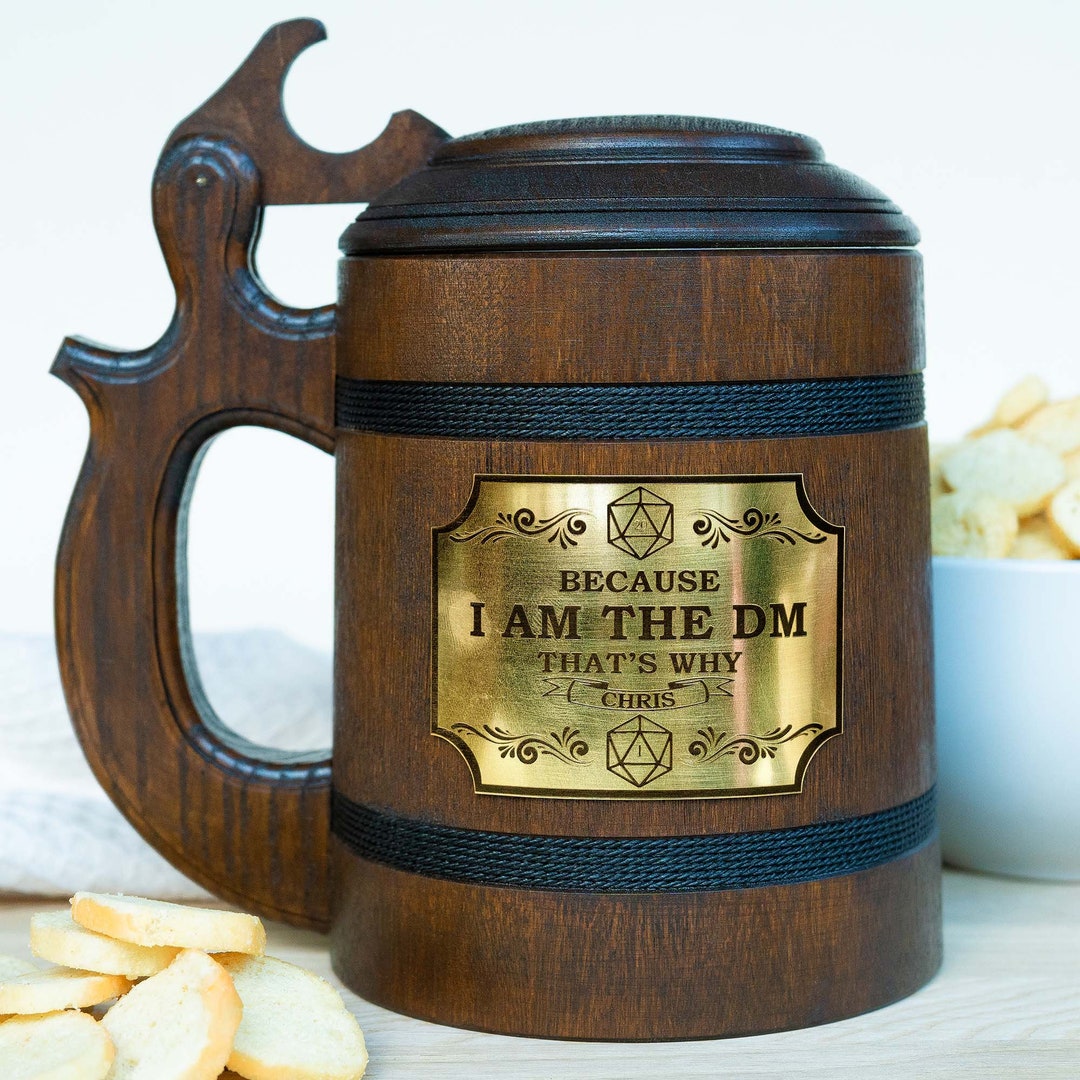 Dungeon Master Personalized Mug With Lid, Dungeons and Dragons, Because ...