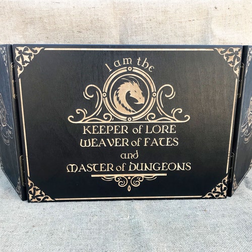 Dm Screen Dungeon Master Screen Magnetic Wood Dnd Dm Screen - Etsy