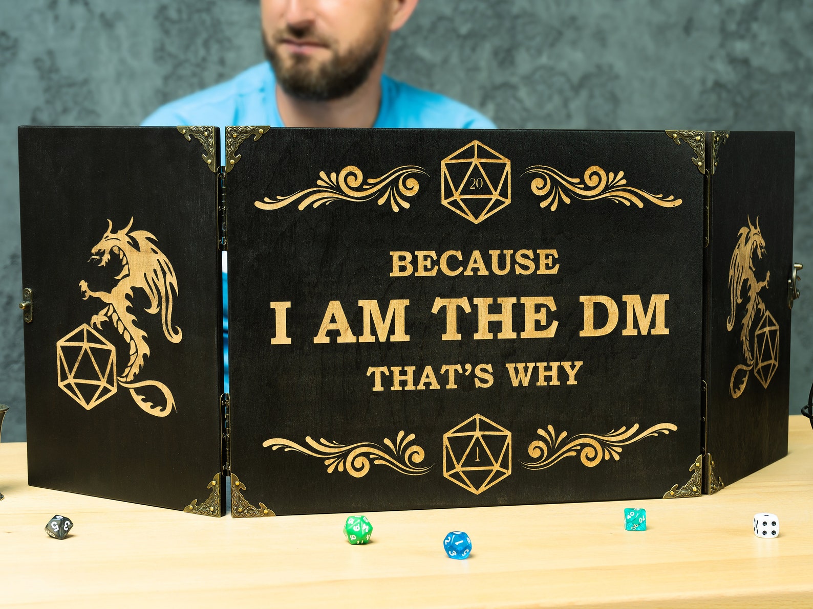 DM Screen Magnetic Wood Dnd Dm Screen Dungeon Master Gamer - Etsy