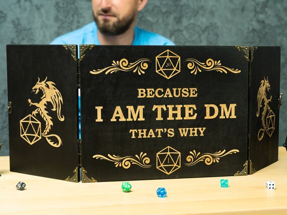 Dm Screen Dungeon Master Screen Magnetic Wood Dnd Dm Screen - Etsy