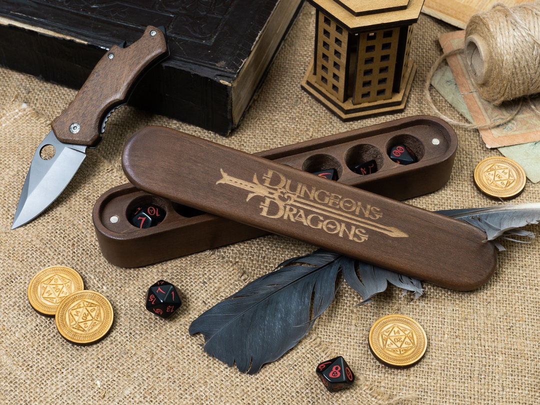 Dice Box Wood, Dice Box Dnd, Dice Vault Dungeons and Dragons Gifts ...