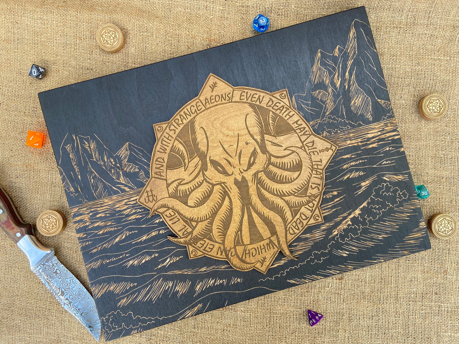 Cthulhu Screen Wood Magnetic Kraken Dungeon Master Screen - Etsy