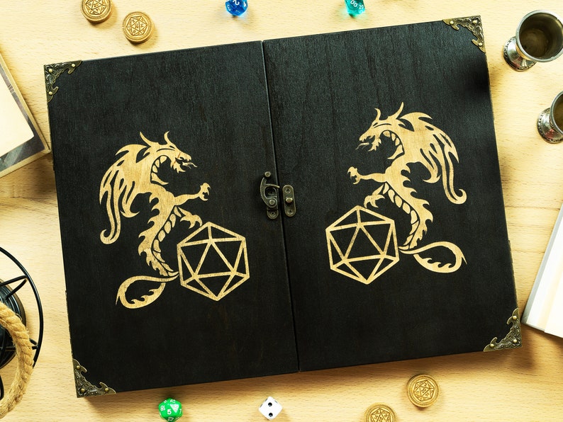 Dm Screen Dungeon Master Screen Magnetic Wood Dnd Dm Screen - Etsy