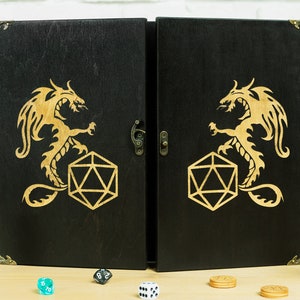 Dm Screen, Dungeon Master Screen Magnetic Wood, Dnd Dm Screen ...
