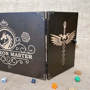 Dm Screen Dnd Dungeon Master Screen Magnetic Wood Custom Dm - Etsy