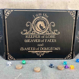 Dungeon Master Screen Dm Screen Magnetic Wood Dnd Dm Screen - Etsy
