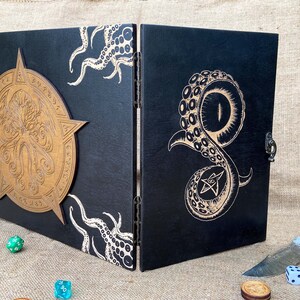 Dm Screen Wood Magnetic, Cthulhu Screen, Kraken Dungeon Master Screen ...