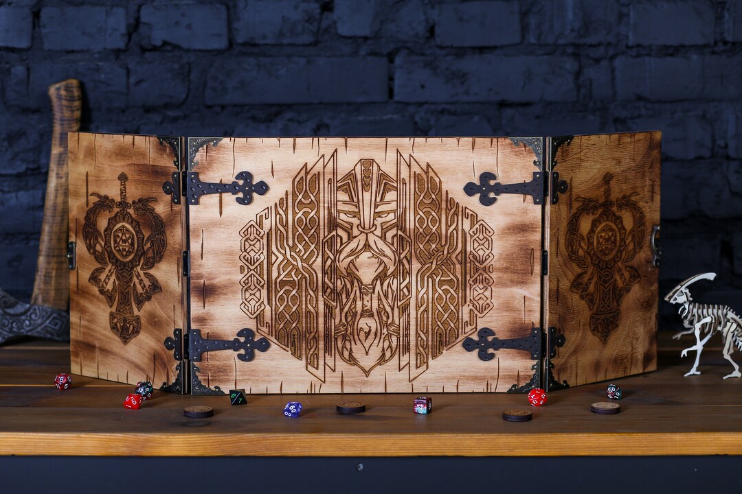 DM Screen Wood Magnetic, Game Master Screen, Dungeon Master Screen ...