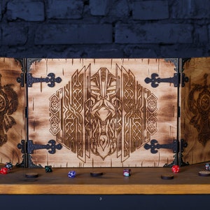DM Screen Wood Magnetic, Game Master Screen, Dungeon Master Screen ...