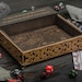 Wooden Dice Tray With Fantasy Map D&D Custom Dice Tray RPG Dice Rolling ...