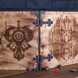 DM Screen Wood Magnetic, Game Master Screen, Dungeon Master Screen ...