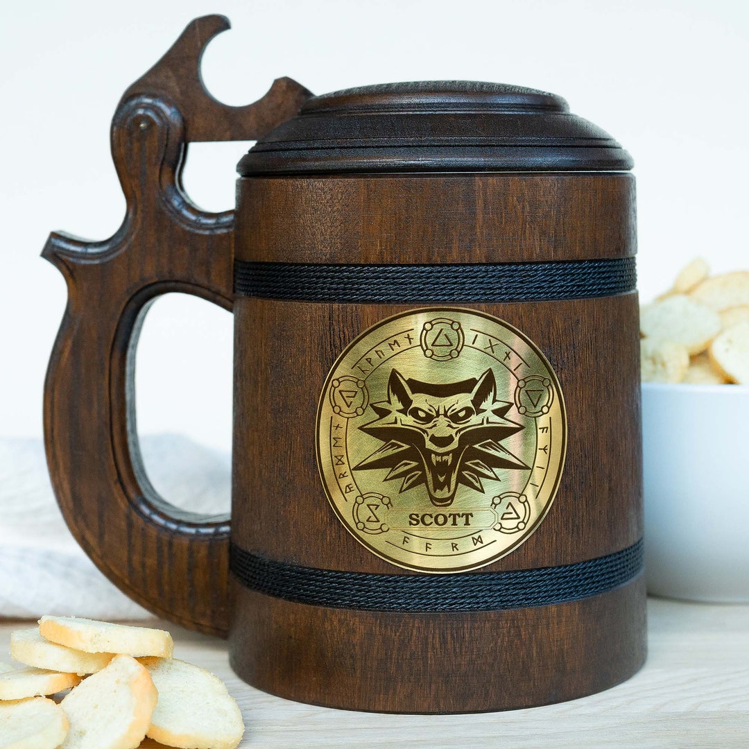 Witcher Geralt Medallion Mug With Lid, Geralt of Rivia, Witcher Gifts ...