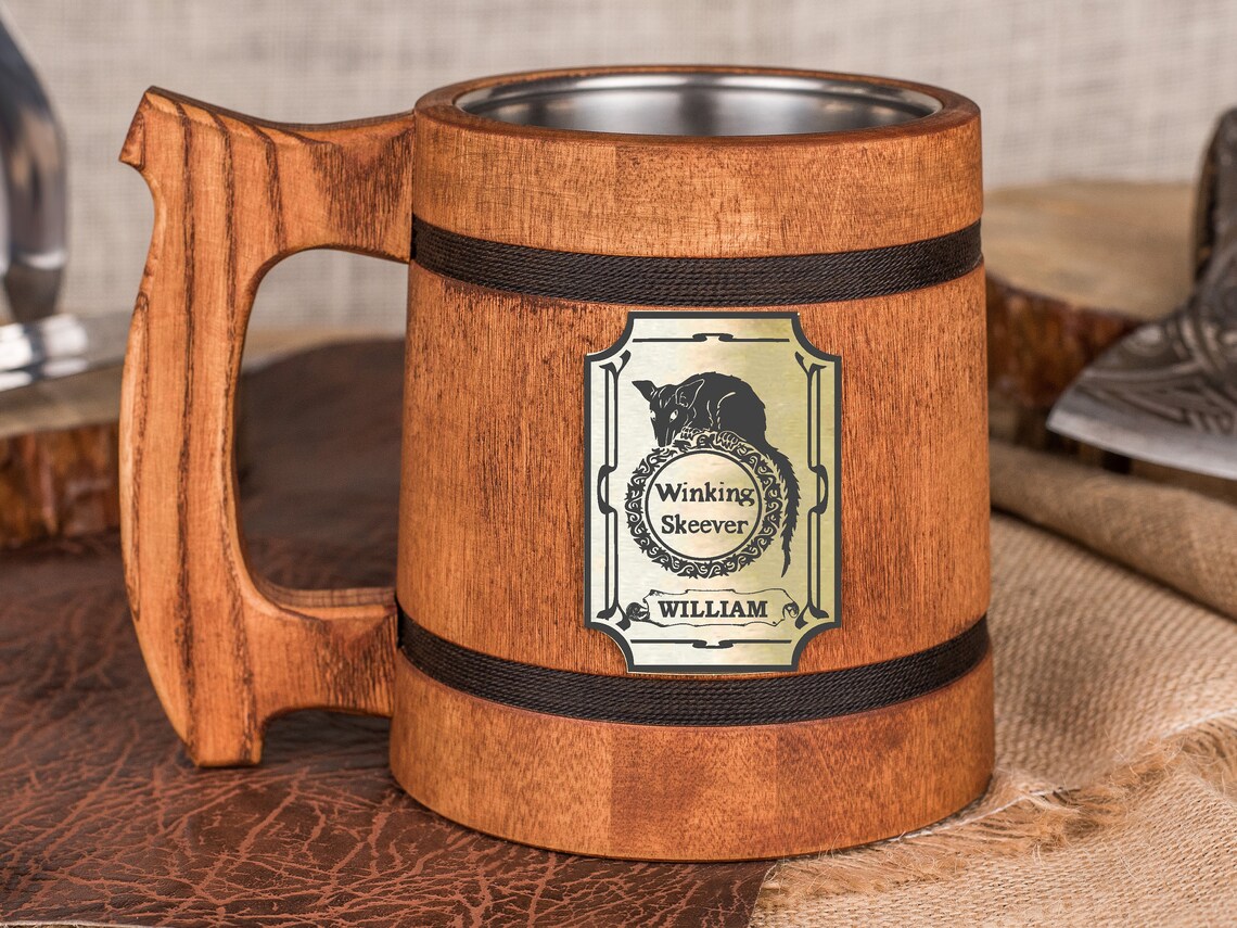 Winking Skeever Mug Winking Skeever Tavern Personalized Gifts - Etsy