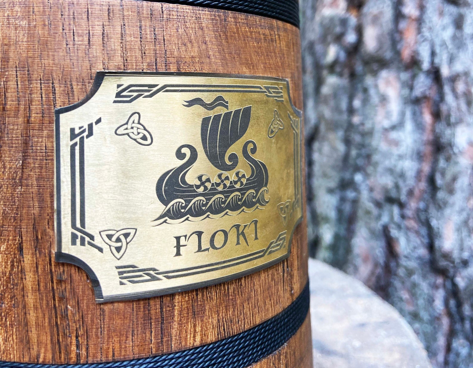 Viking Wooden Beer Stein Viking Runes Tankard Nordic - Etsy