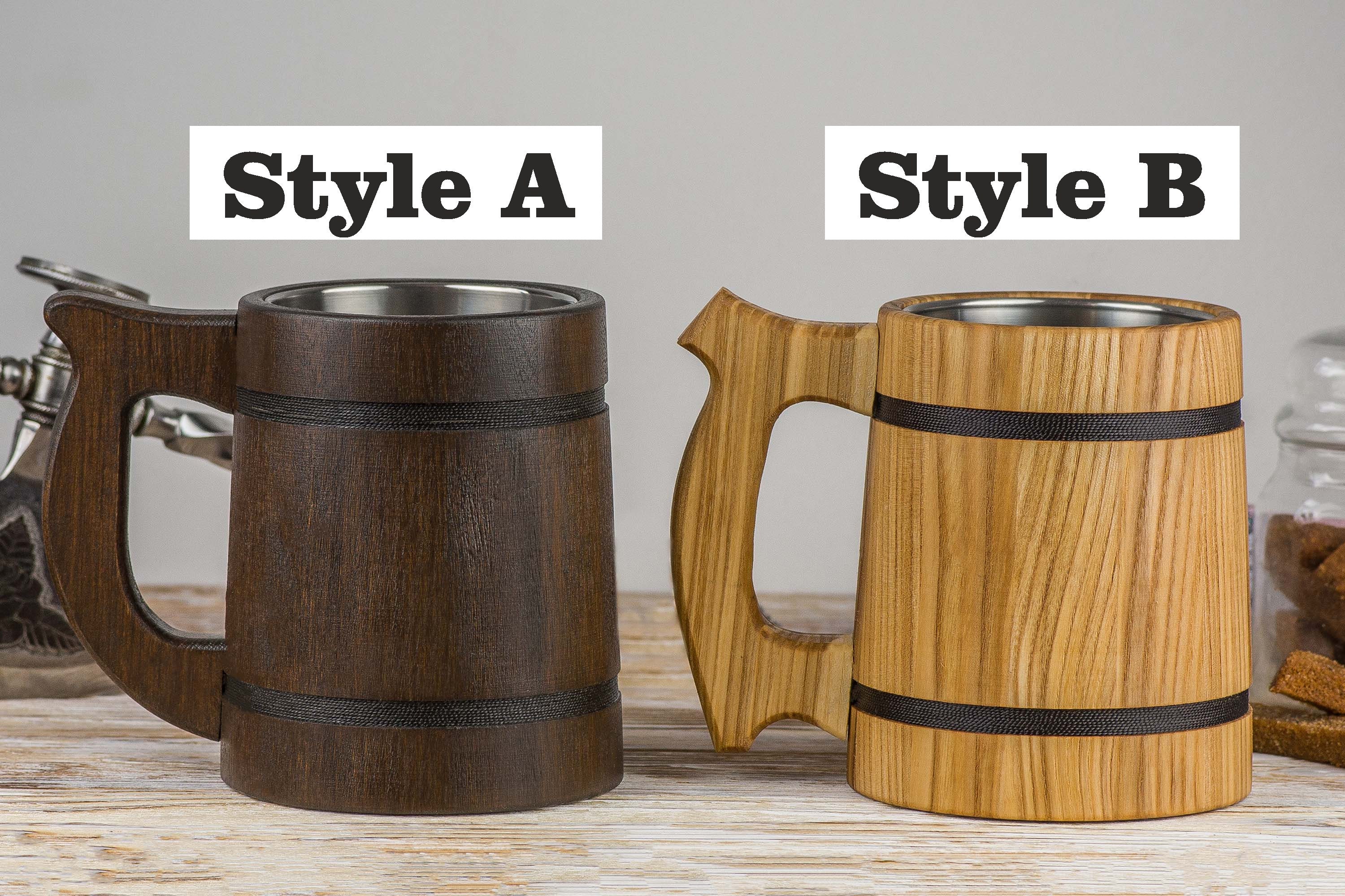 Custom Dnd Mug, Dungeons and Dragons Wooden Beer Tankard, Dungeon ...