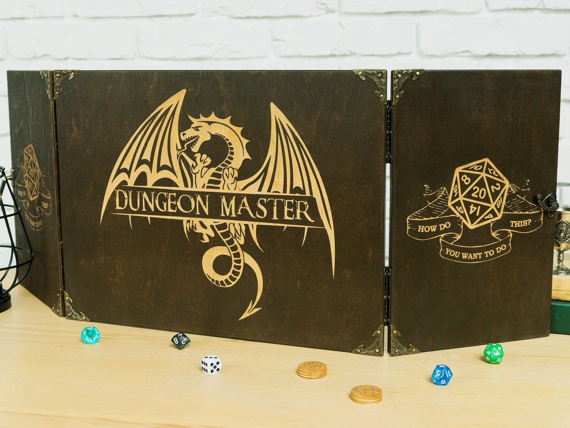 Dm Screen Magnetic Dungeon Master Screen Wood Dnd Dm Screen - Etsy
