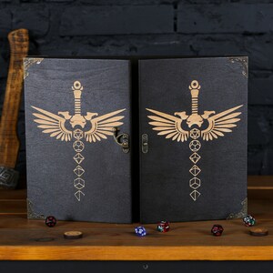 Dm Screen Dnd, Dungeon Master Screen Magnetic Wood, Custom Dm Screen ...