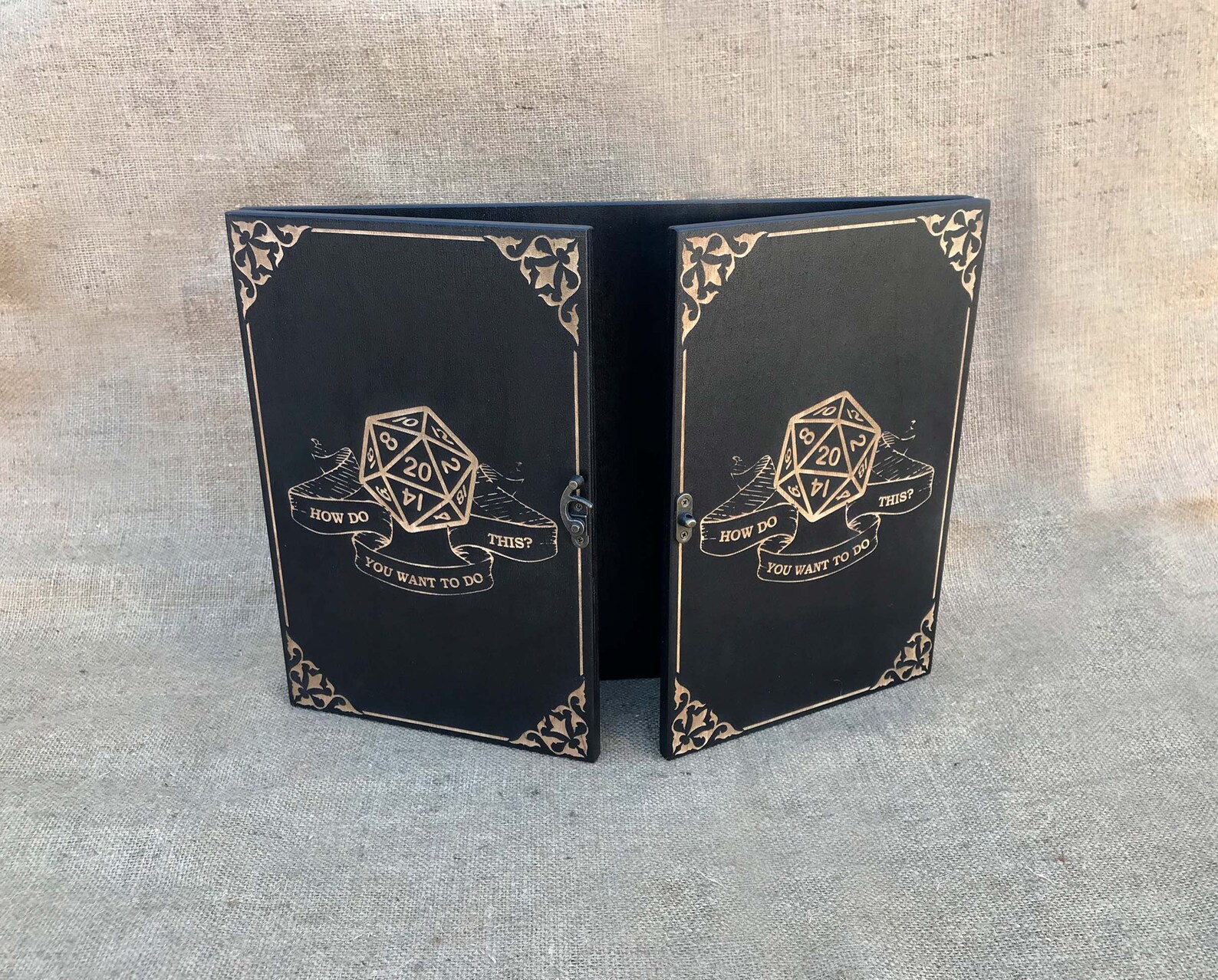 Dungeon Master Screen Dm Screen Magnetic Wood Dnd Dm Screen - Etsy