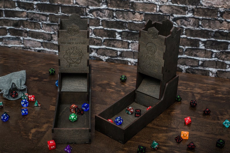 DM Screen Wood With Dice Towers, Dnd Dm Screen Magnetic, Initiative ...