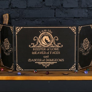 Dungeon Master Screen, Dm Screen Magnetic Wood, Dnd Dm Screen Wooden ...