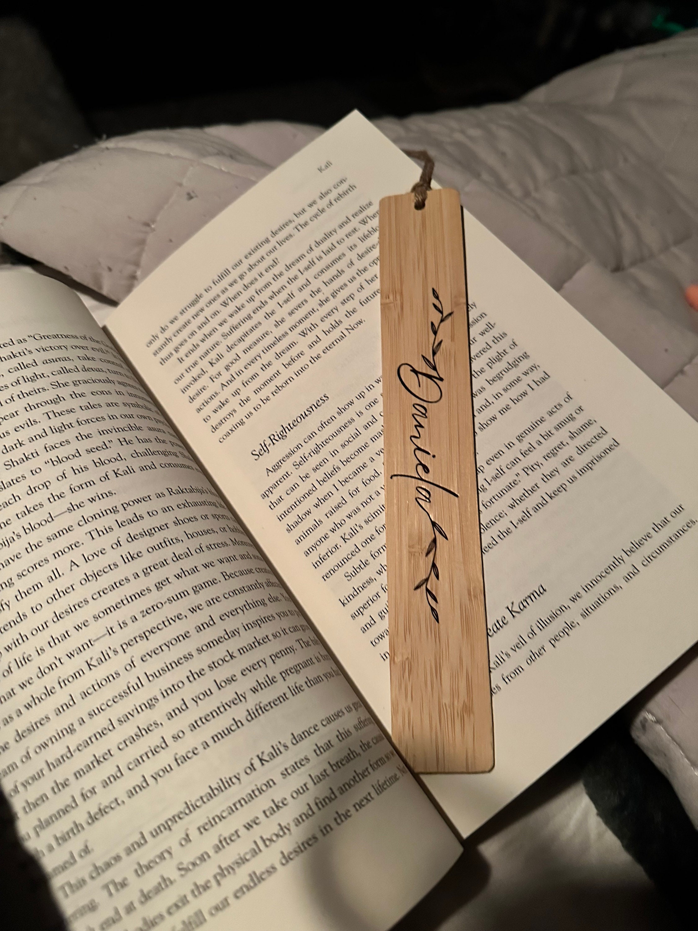 Custom Bamboo Bookmarks Leaflets - Etsy