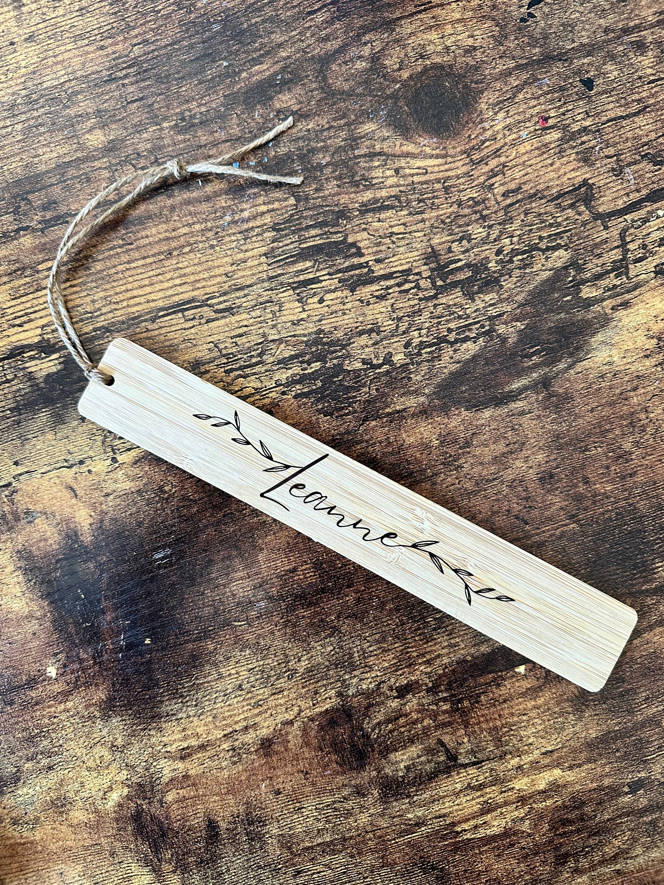 Custom Bamboo Bookmarks Leaflets - Etsy