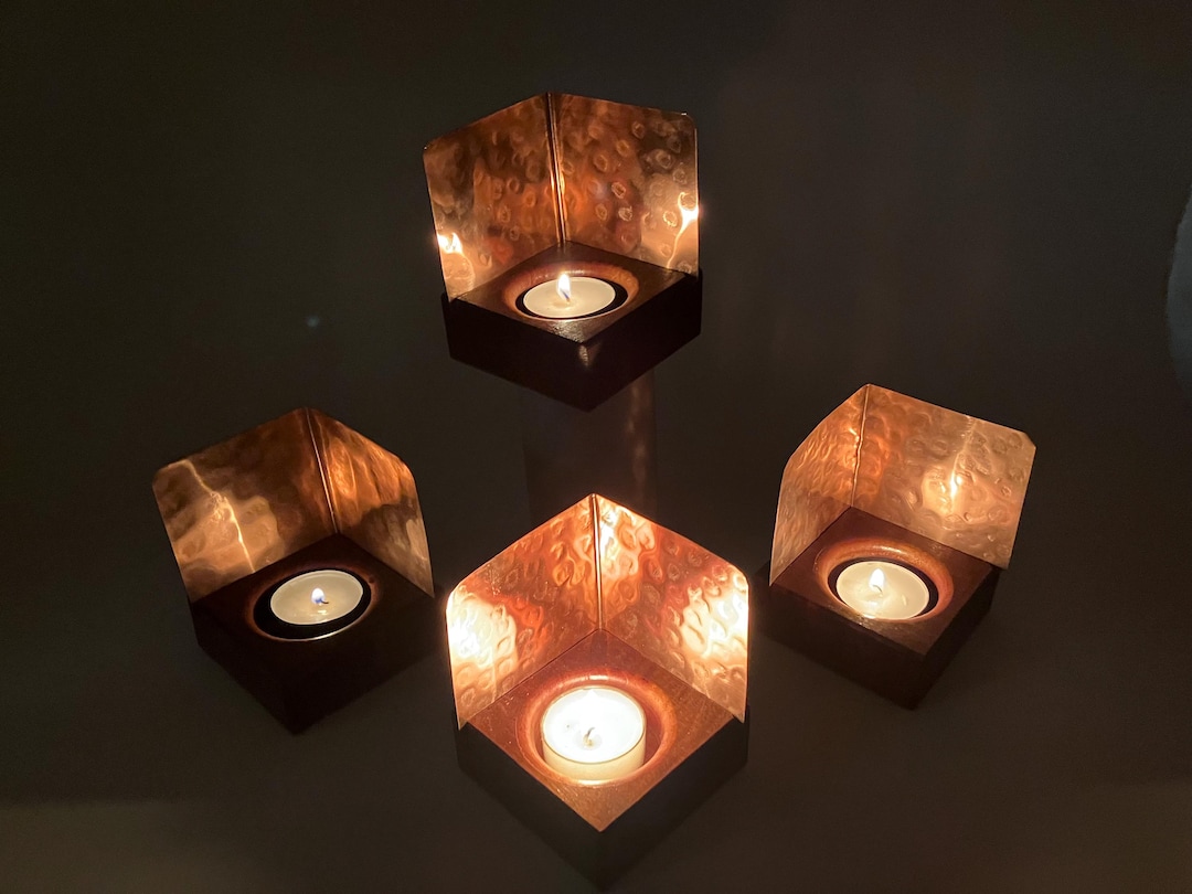 Copper Canyon Reflective Candle Holder (for Use With Tea Lights ...