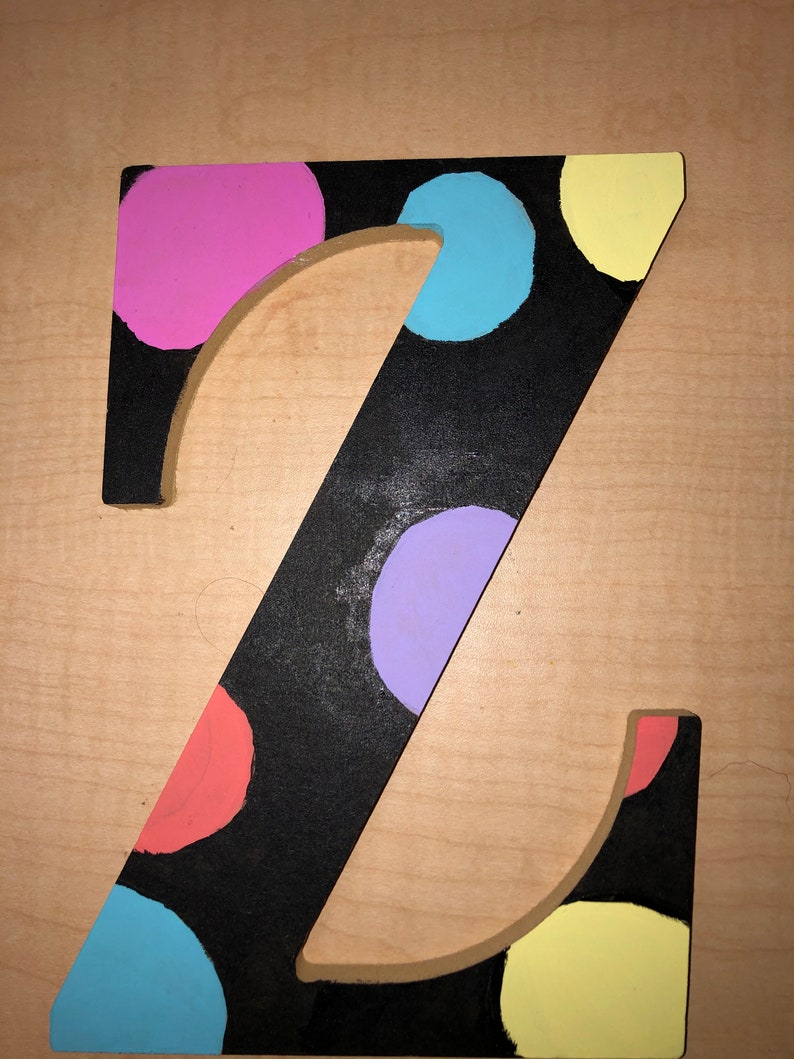Letter Z: Polka Dots - Etsy
