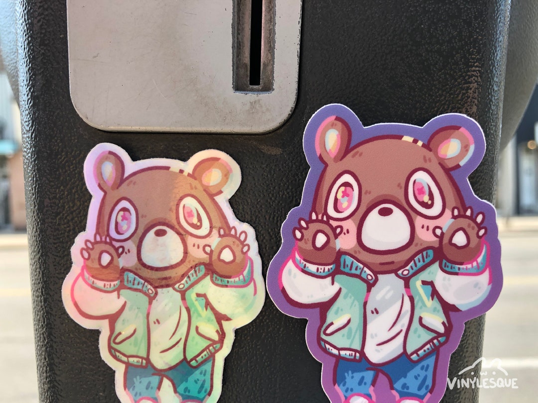 HOLO Yeezy Kanye Bear Vinyl Sticker - Waterproof, Weatherproof - Etsy