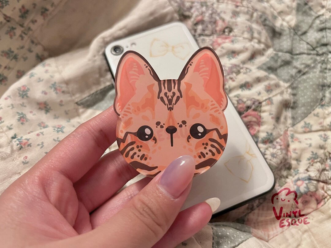 Acrylic Phone Grip Benny the Bengal Cat - Etsy Acrylic Phone Grip Benny the Bengal Cat - Etsy