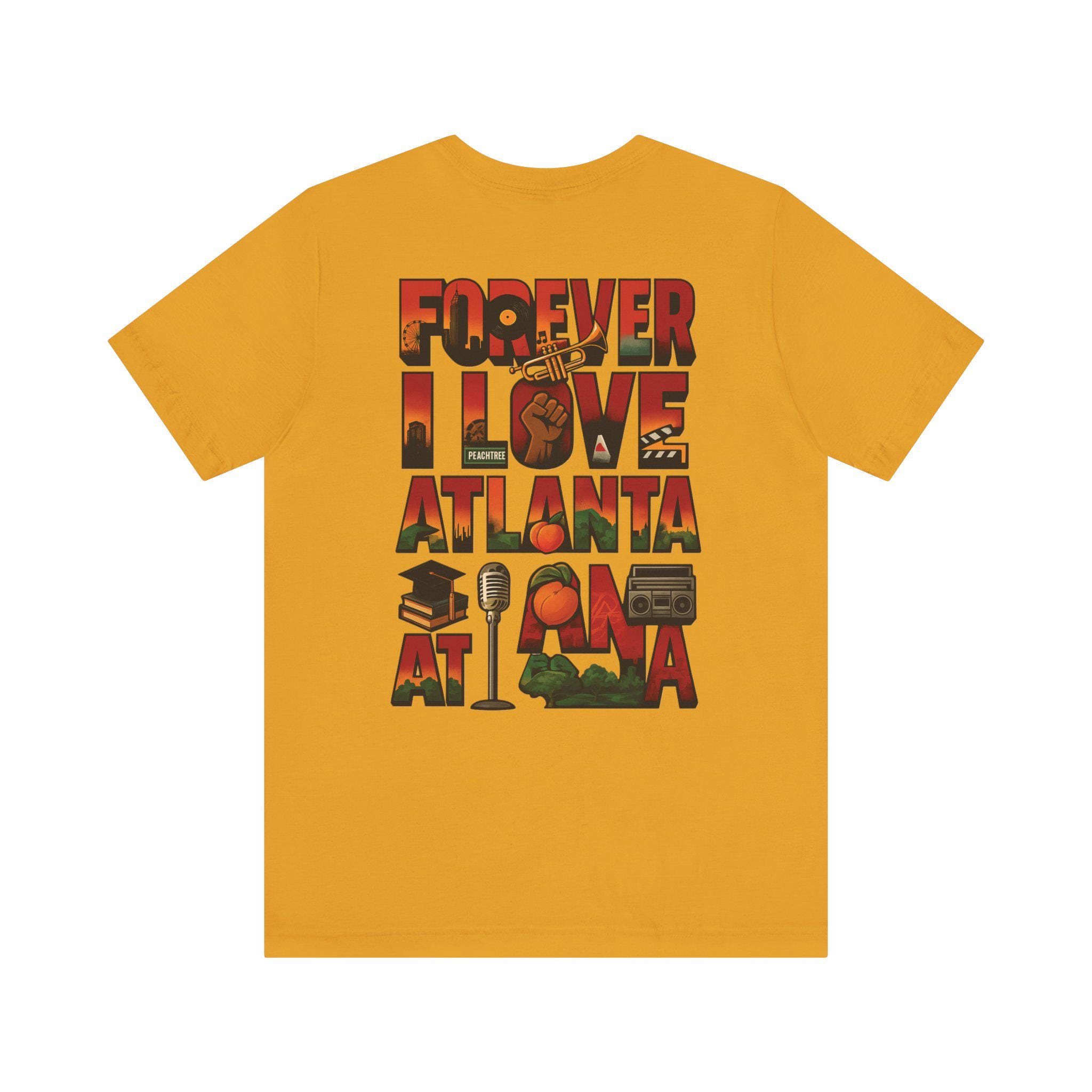 Forever I Love Atlanta, Heart of the A Unisex Graphic Jersey T-shirt - Etsy