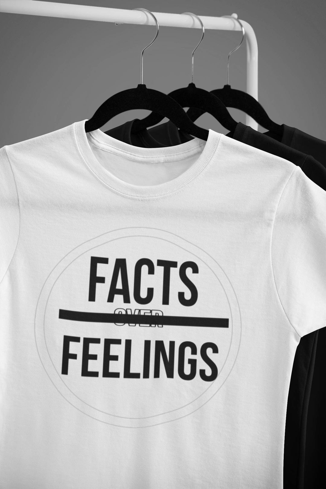 Facts Over Feelings Men's Tee - Etsy
