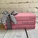 Valentine Decor Valentine Wood Book Stack Valentine Book - Etsy