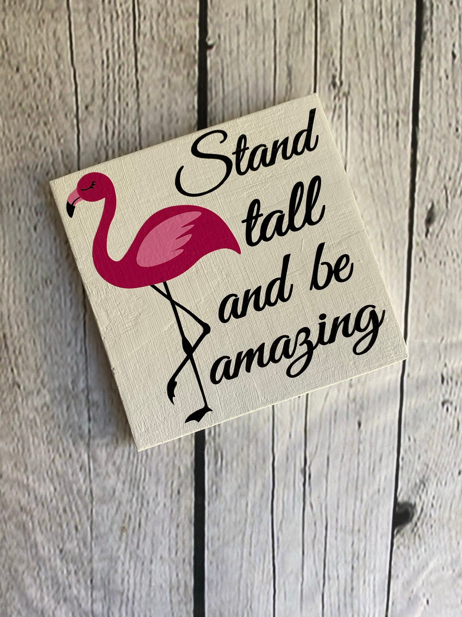 Summer Flamingo Decor Flamingo Sign Summer Tiered Tray - Etsy